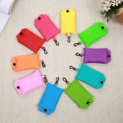 Simple olid color large capacity upermarket foldable hopping