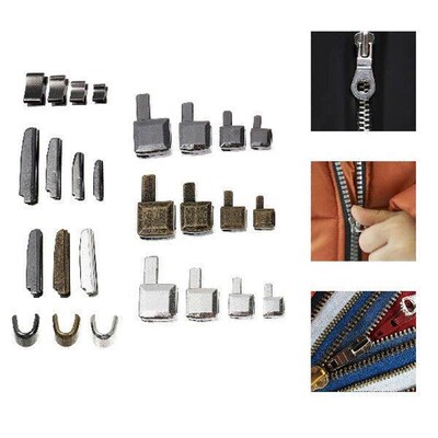 24 Set Sliders Zipper Retainer Accessories Head Fastener