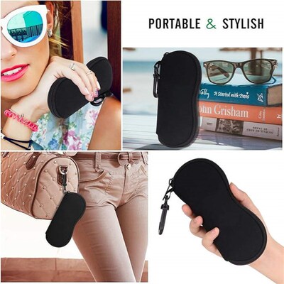 Sunglasses Soft Case Eyeglass Case Travel Pouch Glasses