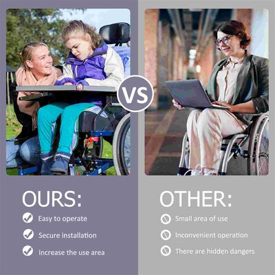 Wheelchair Tray Table Cup Holder Desk Walker Accessories Lap