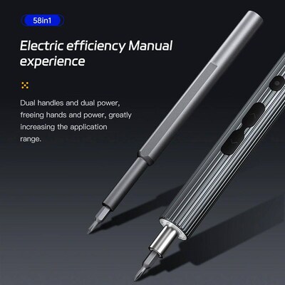 58 in 1 Electric Screwdriver Set Precision Tools Rechargeabl