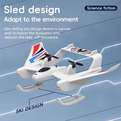BM21 Amphibious Waterproof Gyro Stabilized RC Plane Boat Foa