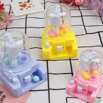 New Children Mini Grab Doll Claw Machine candy catcher ball