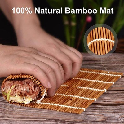 9Pcs/Set Bamboo Sushi Making Kit Sushi Mat Including 2 Sushi