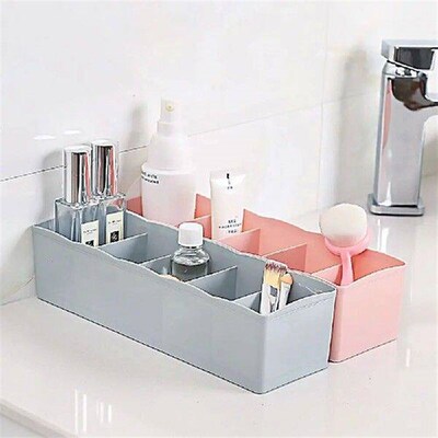 Useful PP Sundries Storage Box Storage Container Five Grid