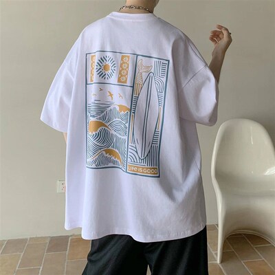 Privathinker Oversized Mens Graphic Tees Short Sleeve Fashi