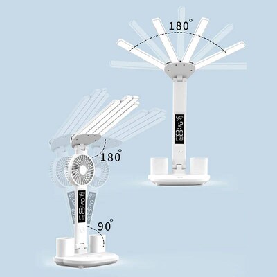 Rechargeable Table Lamp for Study, Desk Lamp Reading Light L