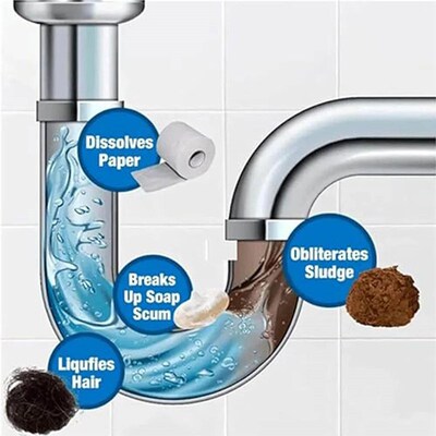 110g Powerful Kitchen Pipe Dredging Agent Toilet Sink Drain