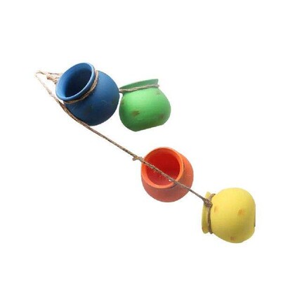 Mini Ceramic Flower Pot Set Hanging Planter Terrarium