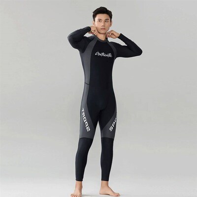 Plus Size One Piece Wetsuit Man Normal Fabric Surfing Swimwe