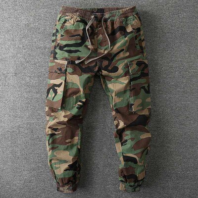Spring New Mens Casual Pants Youth Loose Camouflage Pants C