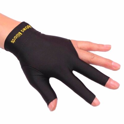 Cue Pool Shooters Open 3 Fingers Glove Billiard Gloves Snook