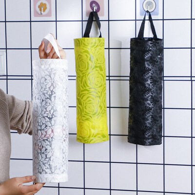 Trash Hanging Storage Plastic Bags Organization Kitchen Disp