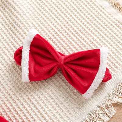 Christmas baby Dress Santa Claus clothes girl kids Party