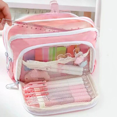 Girl Large Capacity Aesthetic Pencil Bag School Case Pen Hol