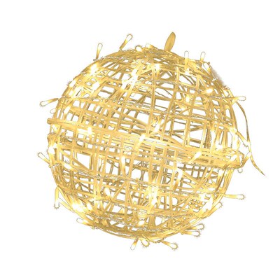 Led Solar Rattan Ball Light Large ree Light String Outdoor L