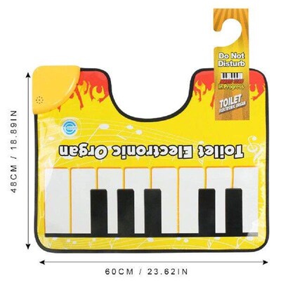Novelty Potty Piano Sounding Carpet Bathroom Funny Toe