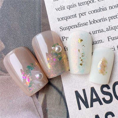 Nail Art Magic Mirror Powder Opal Polarized Cloud Brocade Po