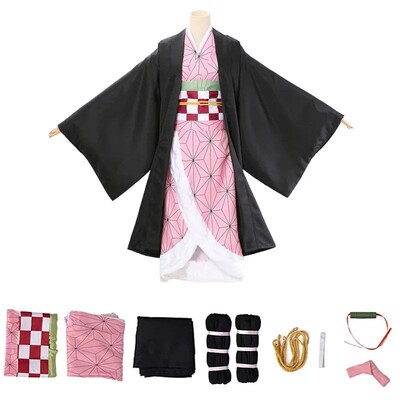 Demon Slayer Cosplay Tanjiro Nezuko Cosplay Kids Shinobu Cos