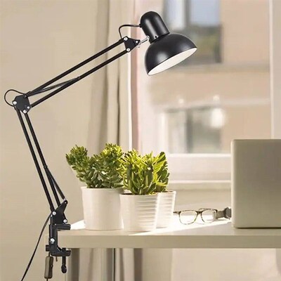 Study Table Lamp with Clamp School Computer Desk Lamps Foldi