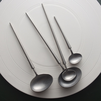 Stainless steel spoon coffee long handle mixing spoon