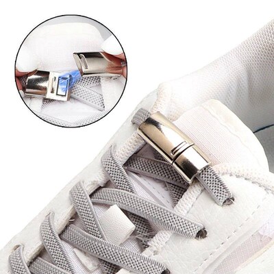 New Magnetic Lock Shoelaces without ties Elastic Laces Sneak