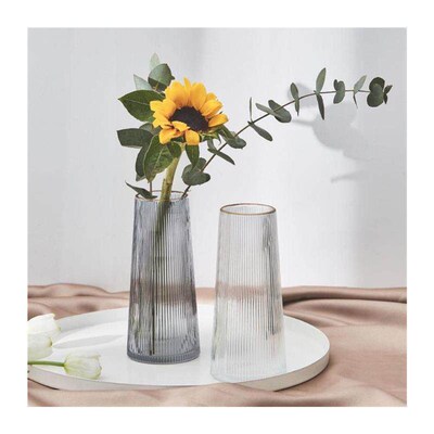 Vase furnishing articles flower arranging transparent glass