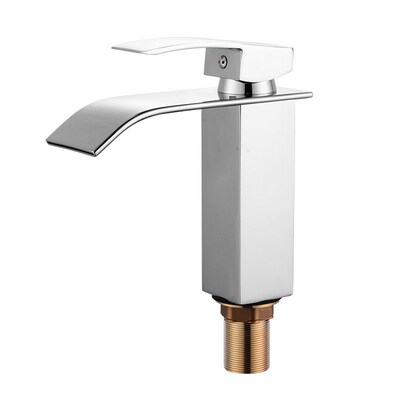 Stainless steel basin faucet 304 flat head outlet single-con