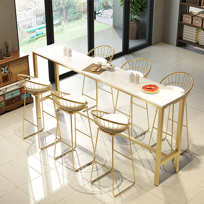 Modern simple bar bar chair Nordic iron high foot stool 凳子