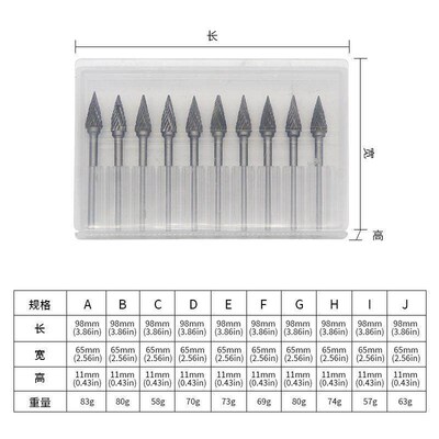 mm Shank Drawing Tungsten Carbide Milling Cutter Rotary Too