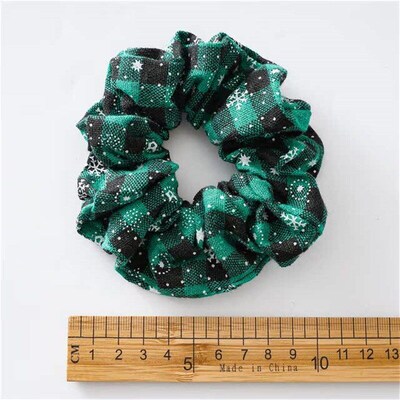 Christmas Gifts Snowflake Grid Headband Hair band rope Donut