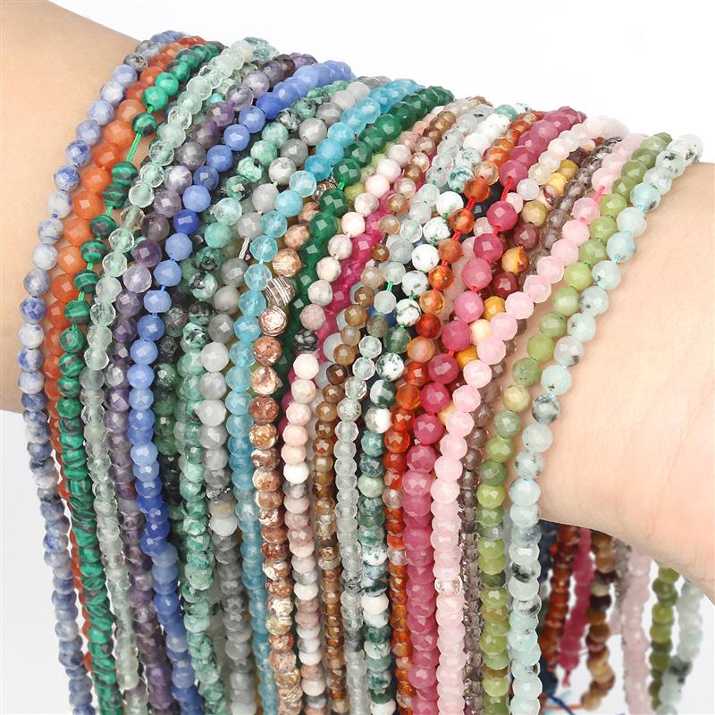 Faceted Natural Stone Beads Rose Quartz Amethyst Agate Amazo