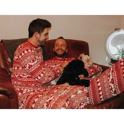 2024 New Christmas Matching Pajamas Set Mother Father Kids C