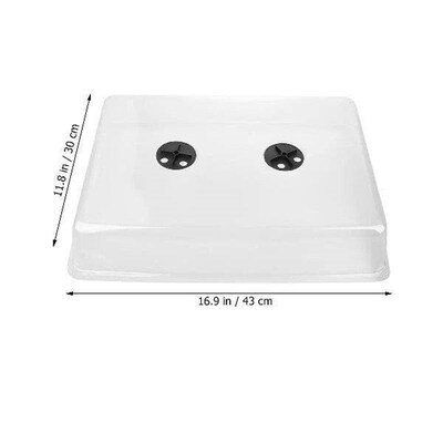 Reusable Transparent Pot Lid for Nursery Pots Vent Design