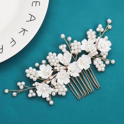 White Flower Headbands Super Fairy Pearls Rhinestone Hairban