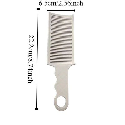 1pc Hair cutting aids Plastic Flat head push Trimming comb M