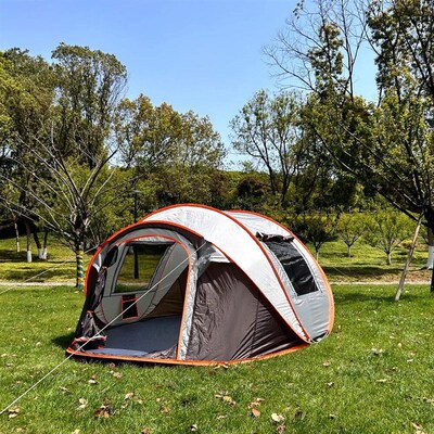A pop-up tent for family travel, waterproof camping boat ten