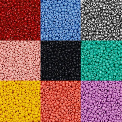 300/600Pcs 3/4mm Charm Glass Beads Czech Seed Beads Small Ro