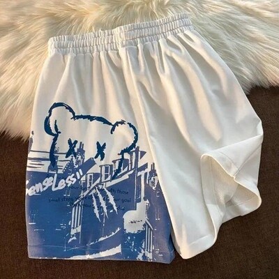 Wakamono Baggy Shorts for Women Summer Pants Bottoms 2022 Ne