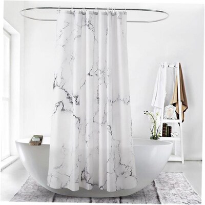 2024 B10Creative marble Waterproof polyester shower curtain