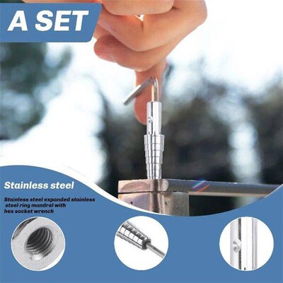 Expanding Stainless Steel Ring Mandrel with Hex Key-Heavy