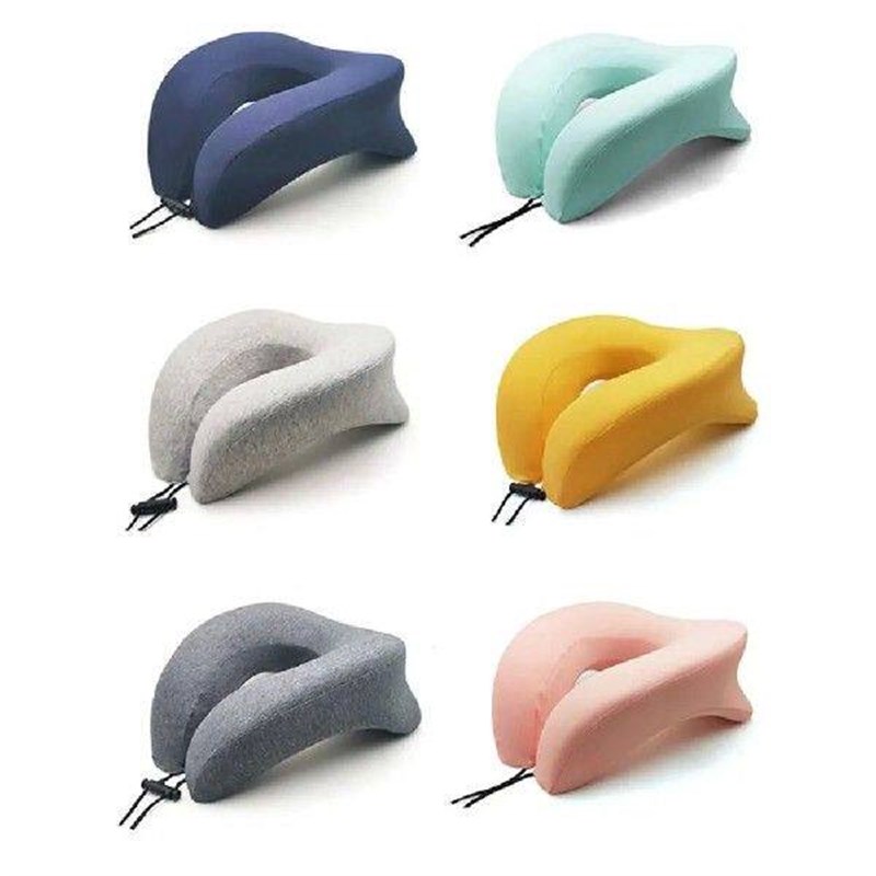 2-in-1 Travel Neck Pillow Advanced Neck Support Memory Foam