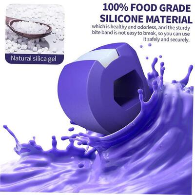 Food-grade Silica Gel Jaw Exercise Line Ball Muscle Trainin1