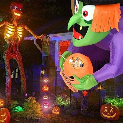 4.4 FT Halloween Inflatables Halloween Window Decorations