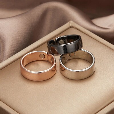 rendy Punk Magnetic Therapy Weight Loss Rings for Women Men