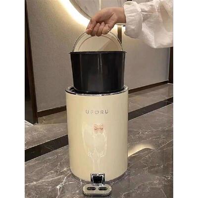 Stainless Steel Foot Pedal Trash Can Large Capaci Living