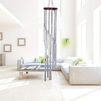 12 Tubes Wind Chimes Pendant Aluminum Tube Metal Pipe Wind