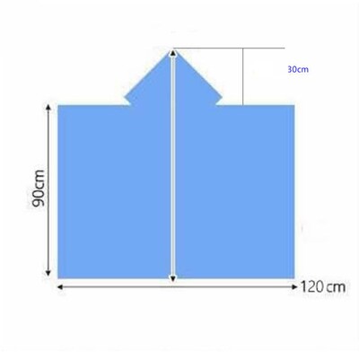 1 Pcs Portable raincoat disposable poncho unisex raincoat ba