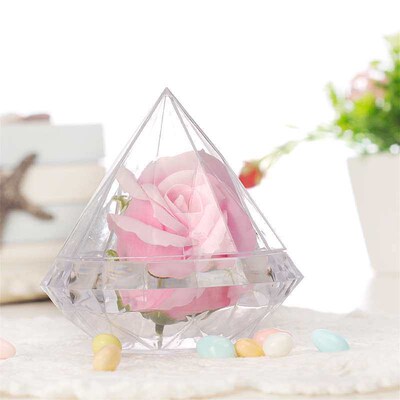 Food Grade Transparent Material Diamond Plastic Box Packagin