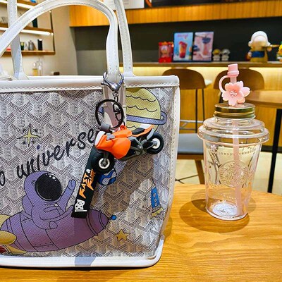 Cartoon Cool Motorcycle Boys Car Keychn Pendant Schoolbag Ac